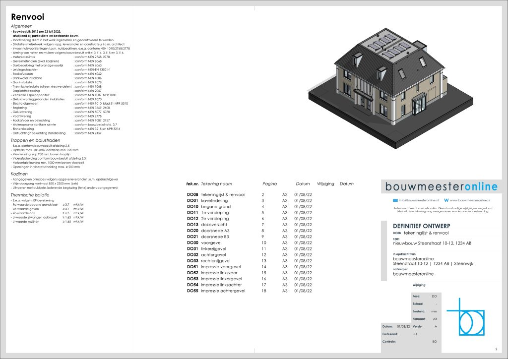 bouwtekening & projectmanagement | Bouwmeesteronline
